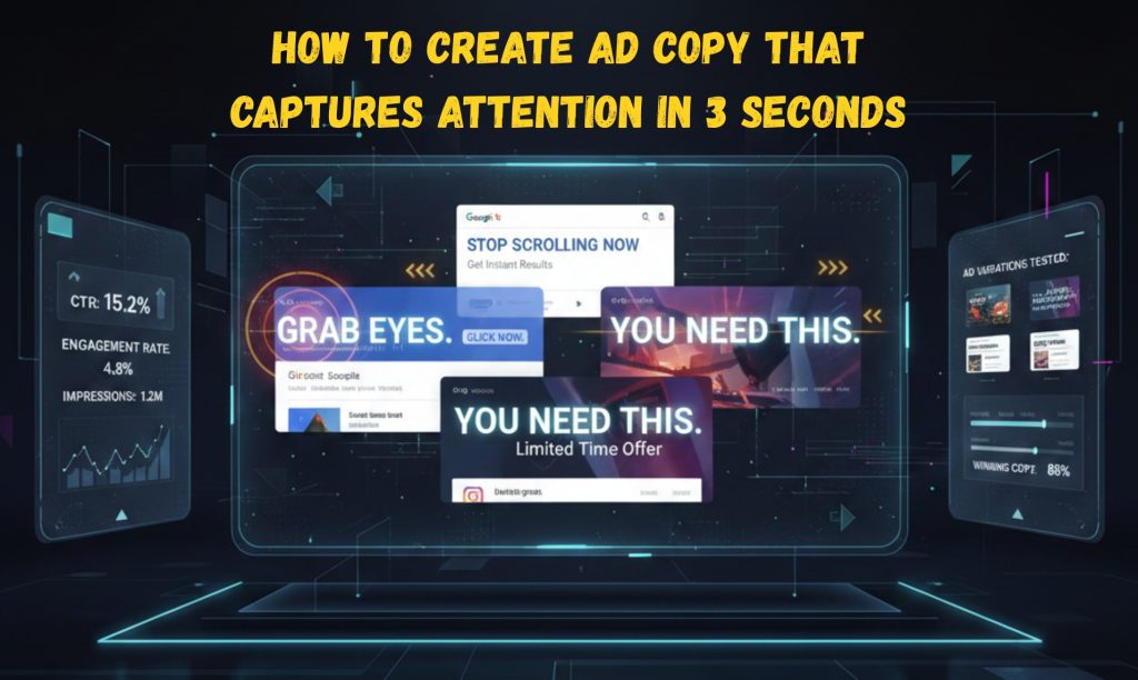 How to Create Ad Copy That Captures Attention in 3 Seconds